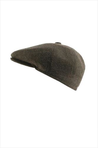 newhattan Wool polyester blend ivy caps/ black tone plaid color VIAOS ...